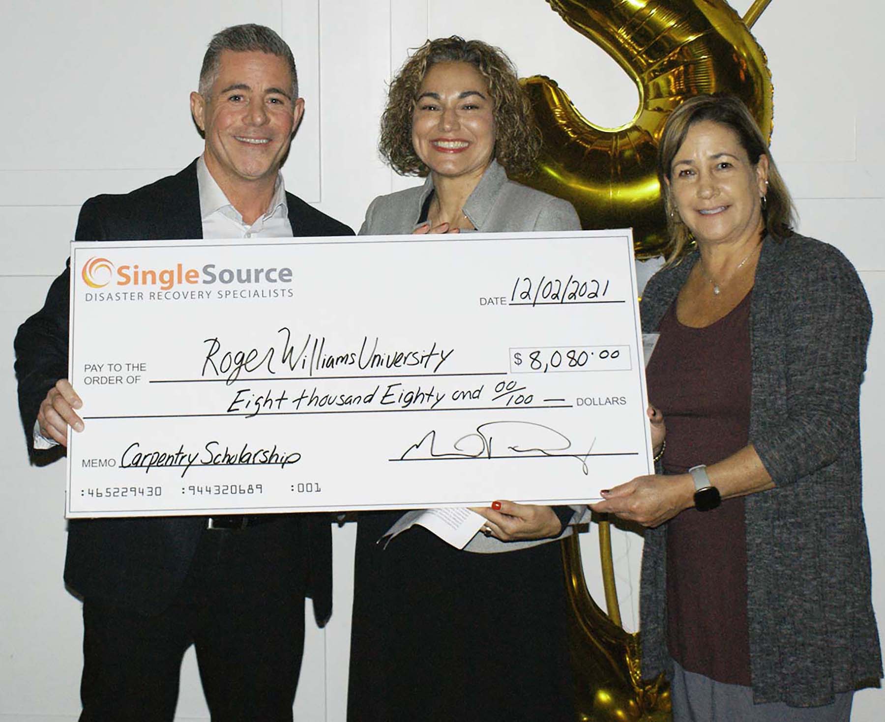Single Source Celebrates 50th with Gift to Roger Williams University ...